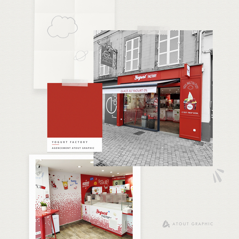 YOGURT FACTORY - AGENCEMENT – Atout Graphic